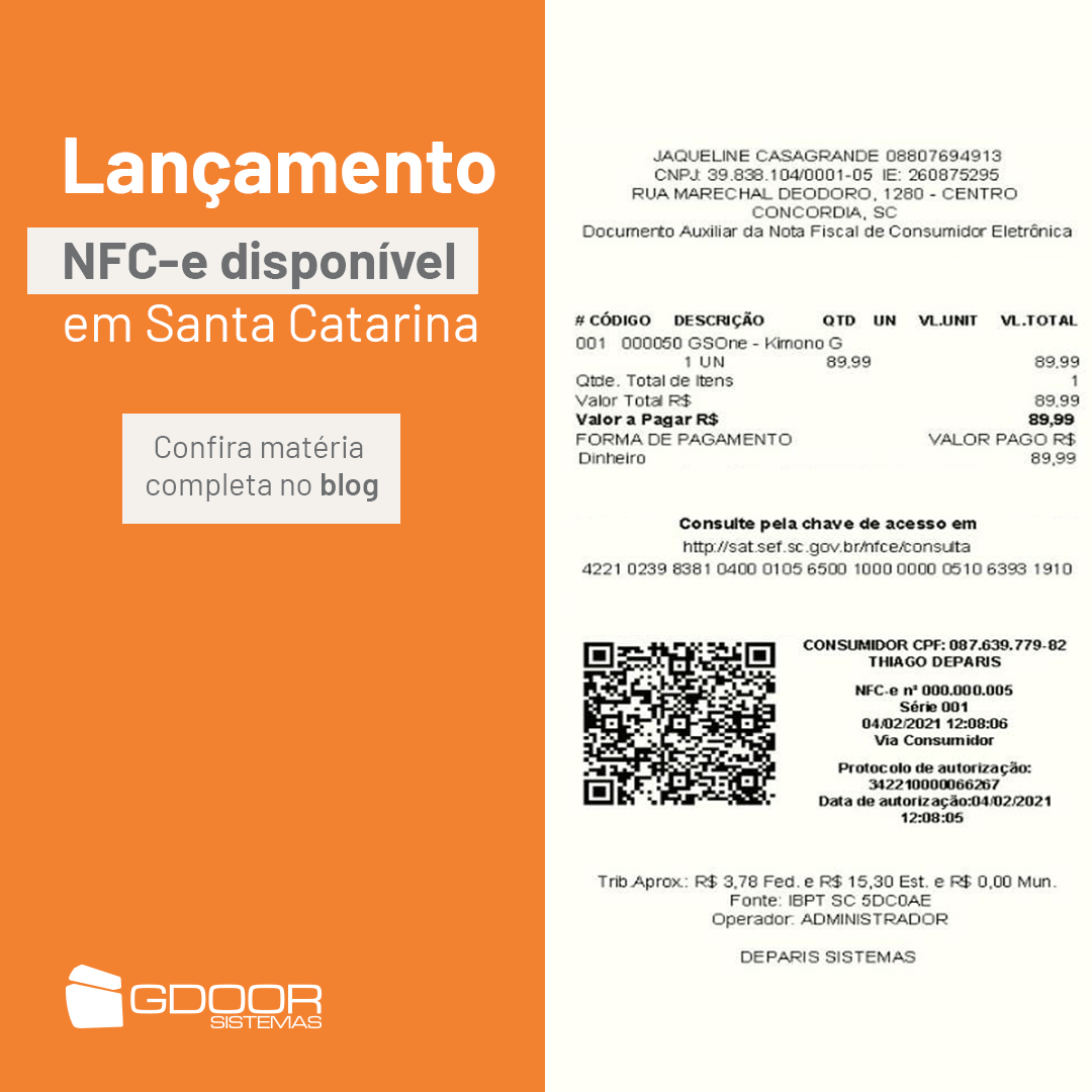 O lançamento da NFC-e em Santa Catarina